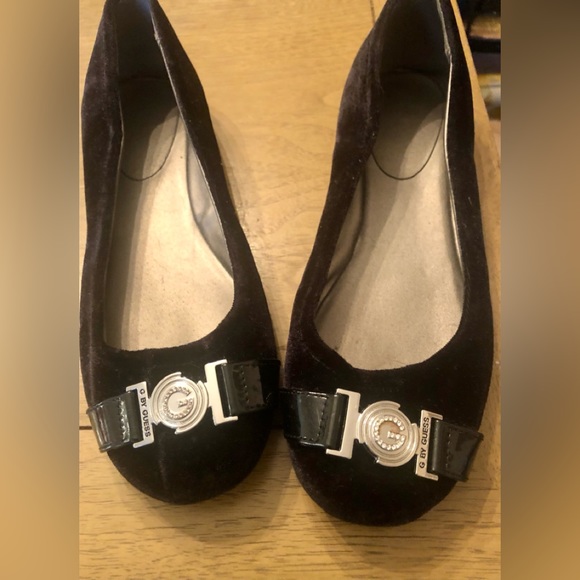 G by Guess | Shoes | Guess Velvet Ballet Flats | Poshmark